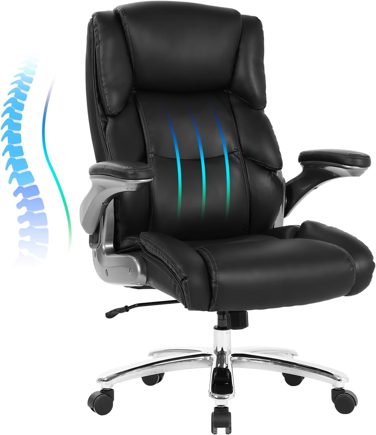 Dkelincs Big and Tall Office Chair 400 lbs Adjustable Heavy Duty ...