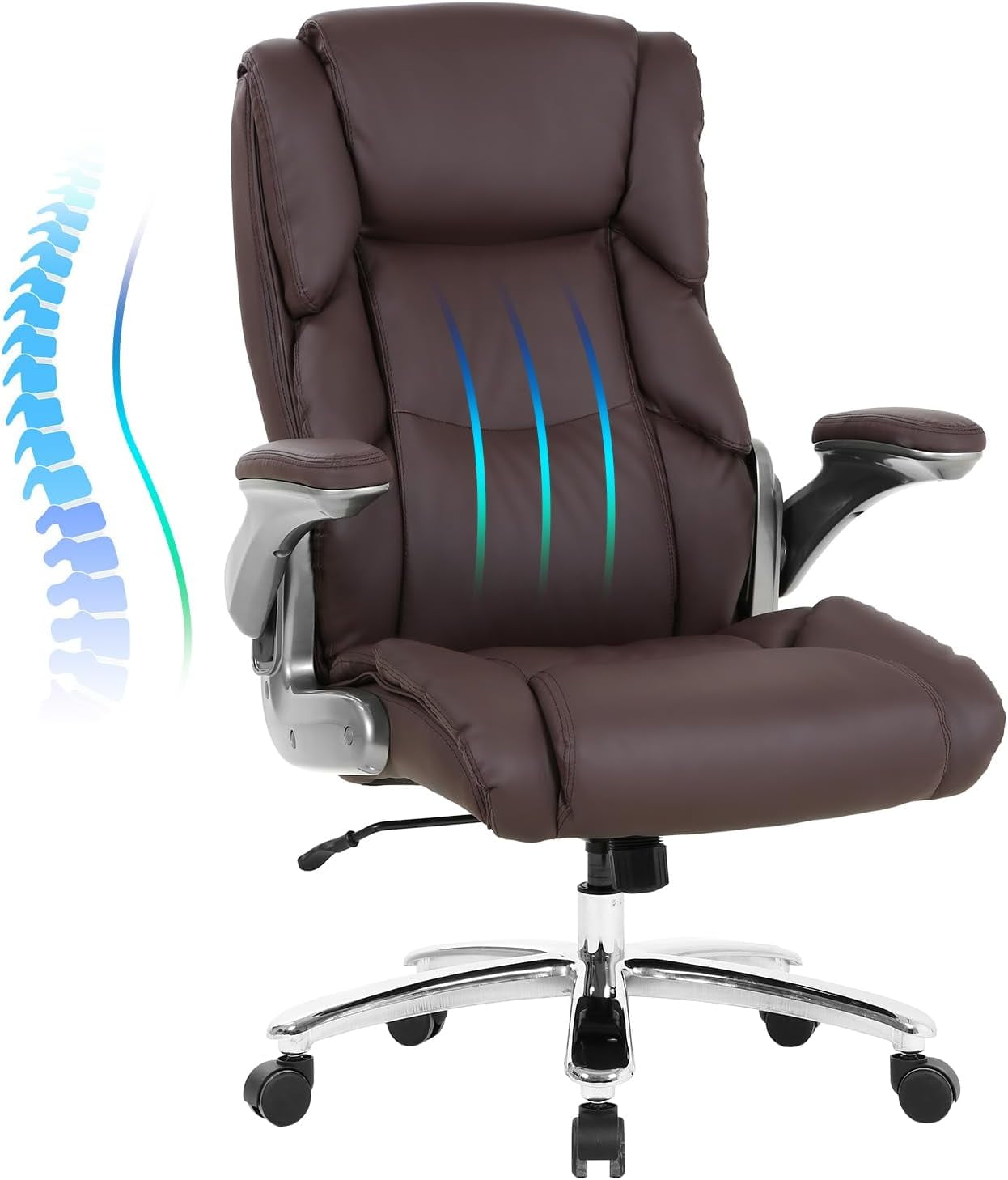 Dkelincs Big and Tall Office Chair 400 lbs Adjustable Heavy Duty ...