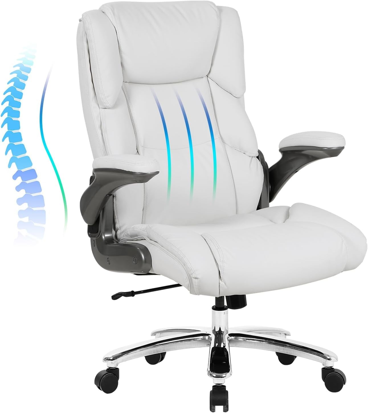 Dkelincs Big and Tall Office Chair 400 lbs Adjustable Heavy Duty ...