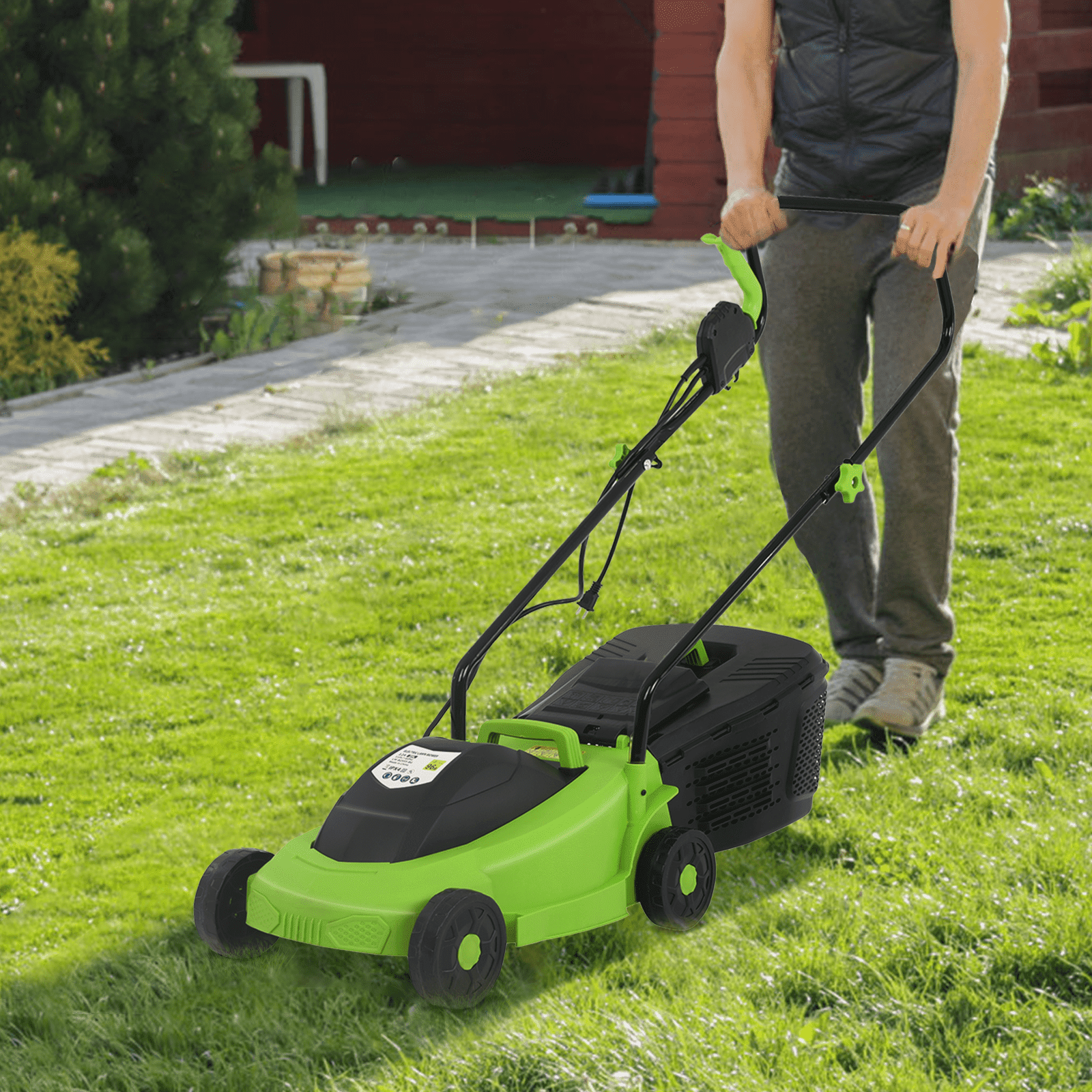 Dkelincs Electric Lawn Mower Grass Cutter Machine Corded 12 Amp 13 inch ...