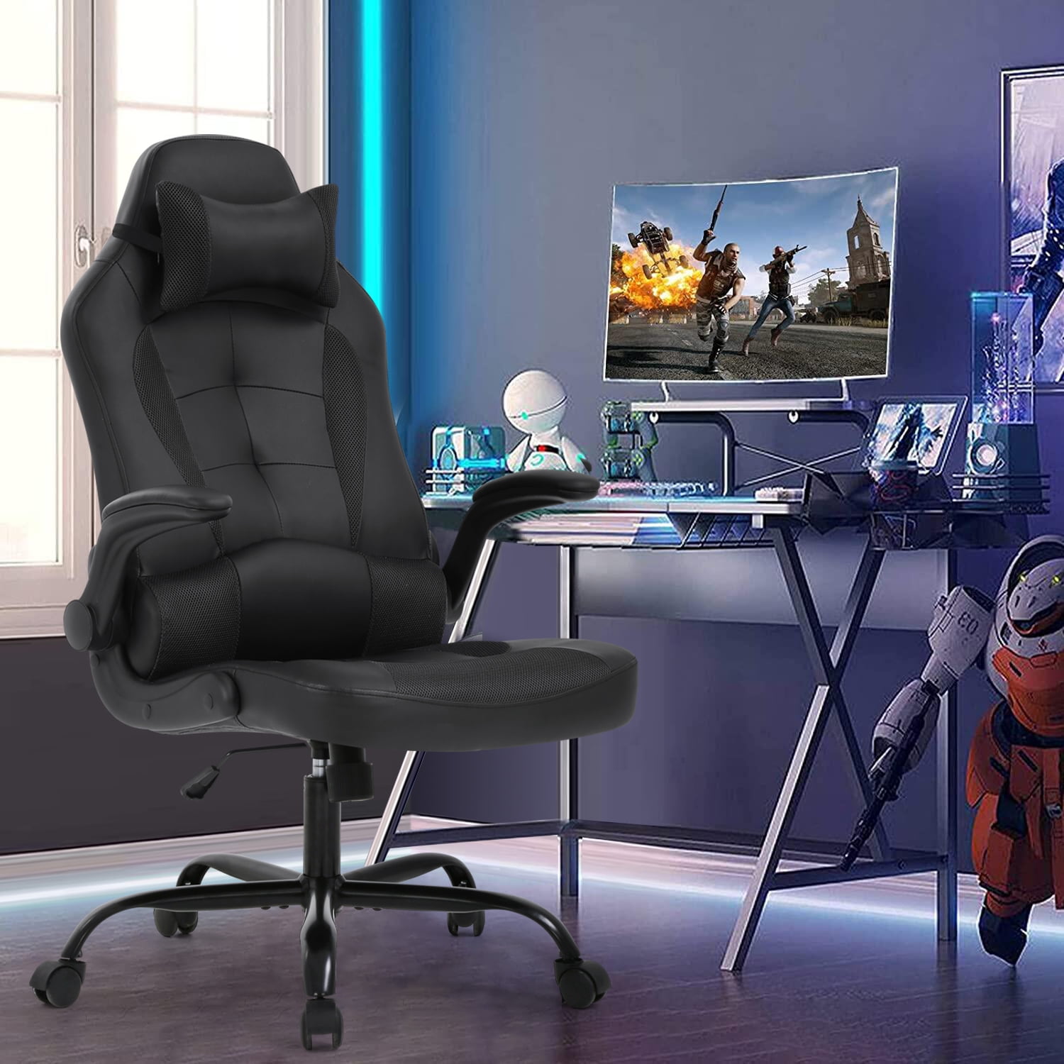 Dkelincs Ergonomic Computer Gaming Chair Adjustable Office Desk Chair ...