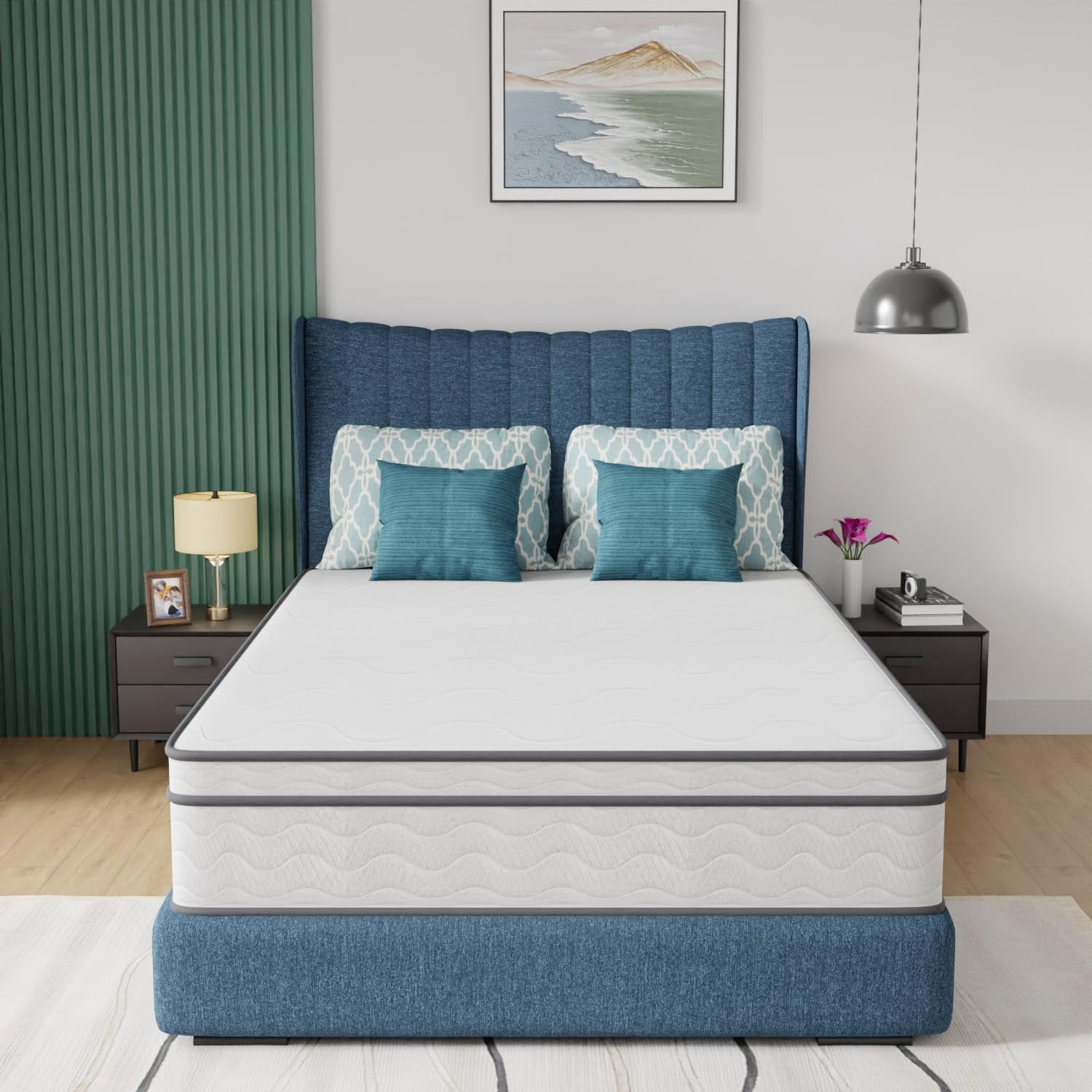 Dkelincs Full Mattress 12 inch Innerspring Mattress with Bamboo ...