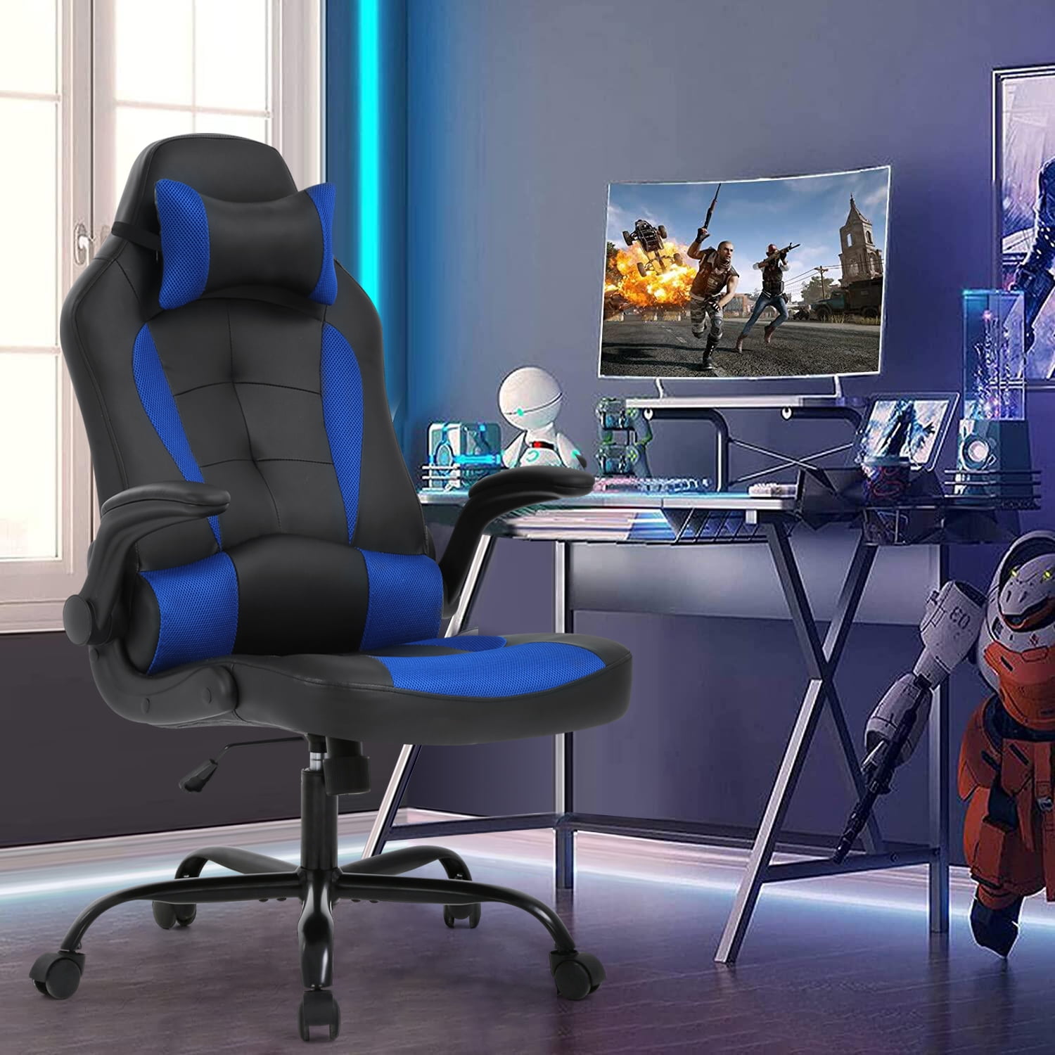 Dkelincs PC Gaming Chair Ergonomic Office Chair with Lumbar Support ...