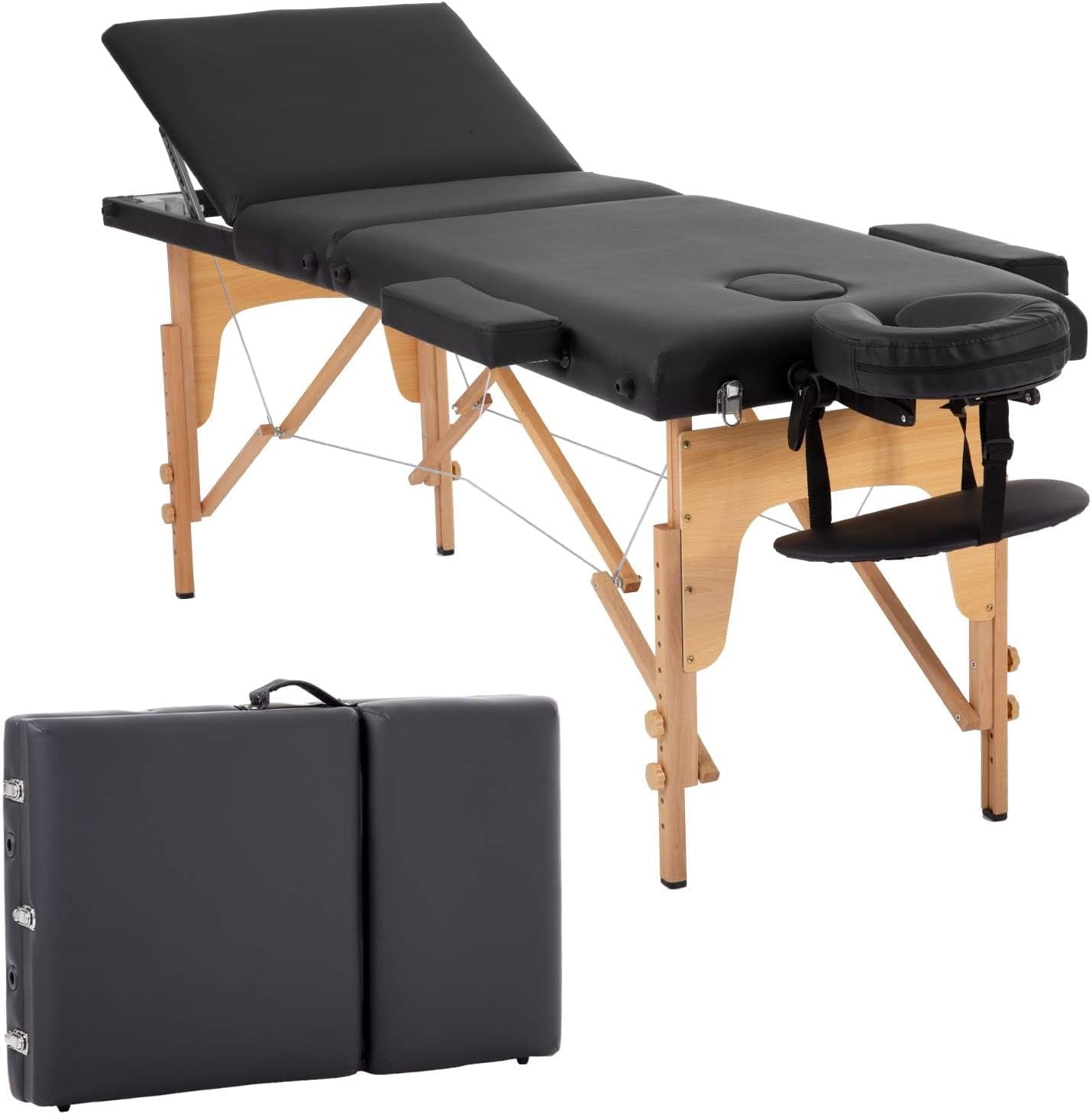 Dkelincs Portable Massage Bed 73 inch Folding Massage Table Height ...