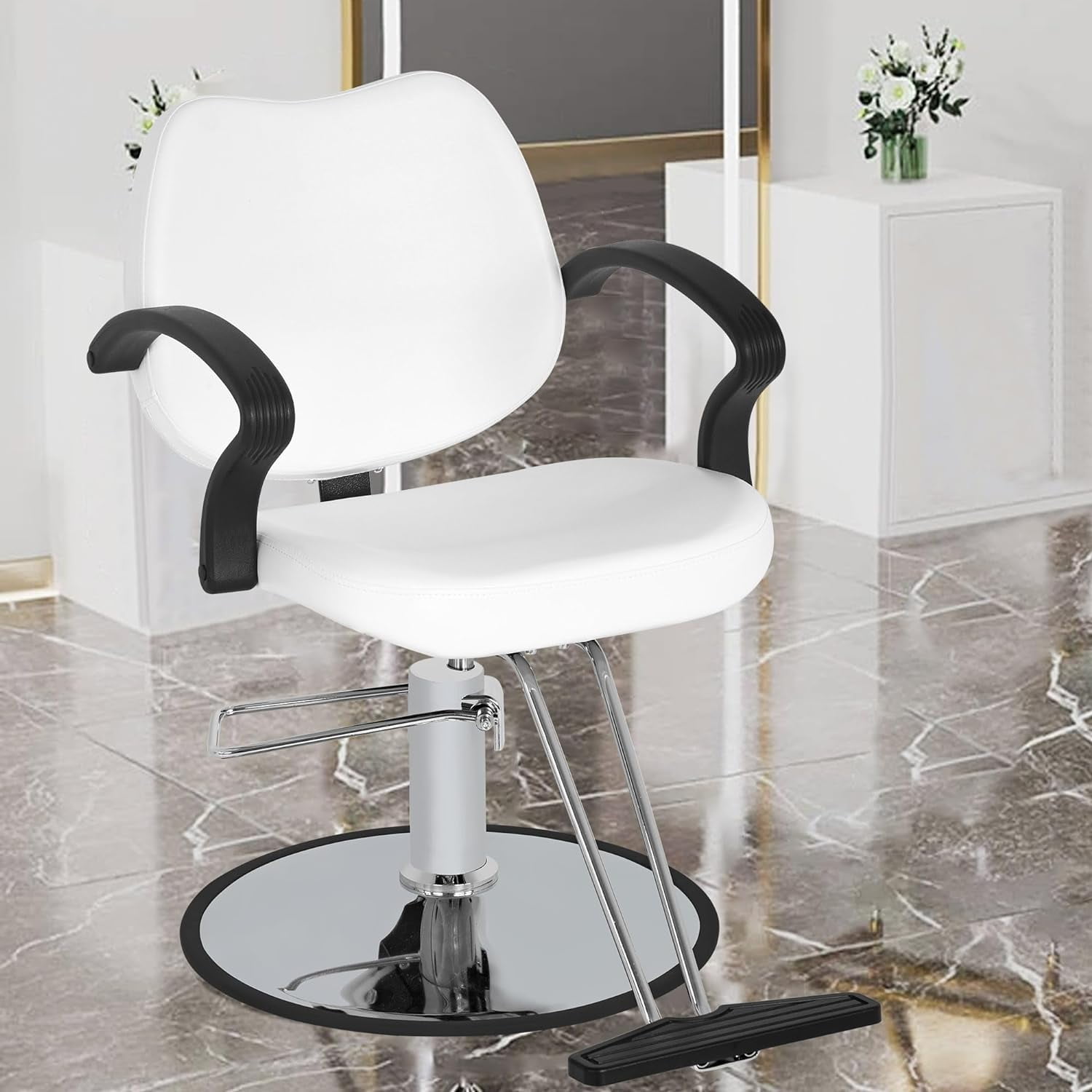 Dkelincs Professional Barber Chair Height Adjustable Beauty Hair ...