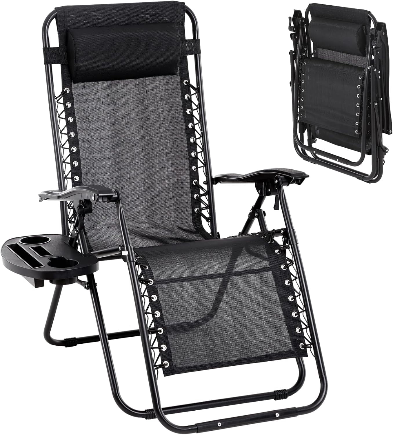 Dkelincs Zero Gravity Chair Folding Patio Lounge Chair Adjustable ...
