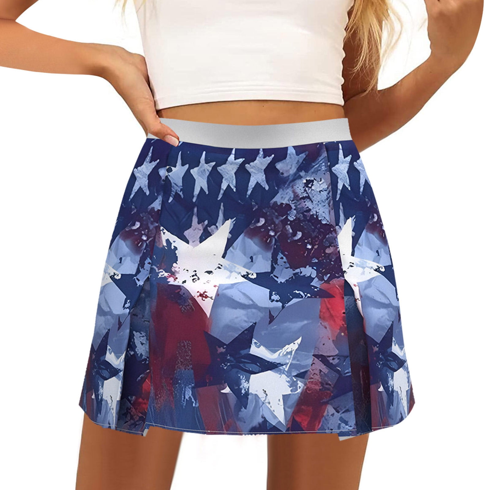 Dkinjom Long Skirts For Womenwomens New American Independence Day
