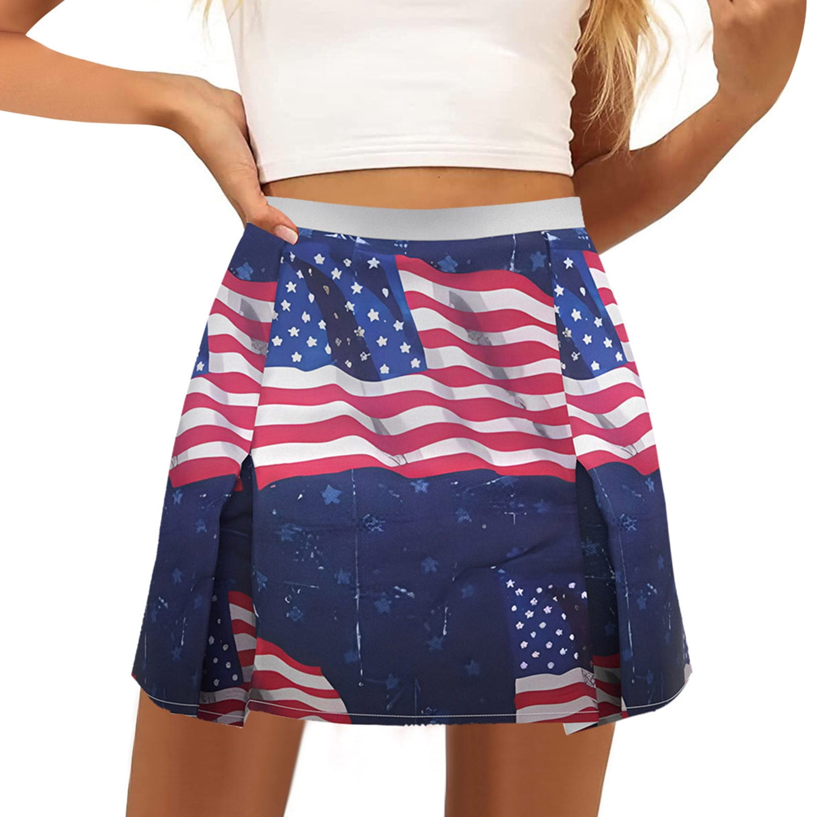 Dkinjom Long Skirts For Womenwomens New American Independence Day