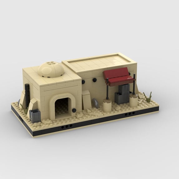 DlY Star Movie MOC Tatooine Desert City MilitaryBase Radar Station ...