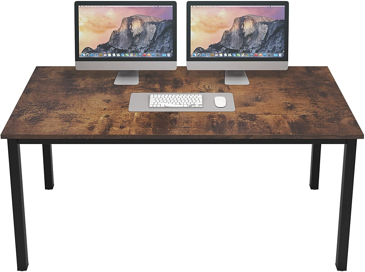 DlandHome 47 inches Medium Computer Desk Composite Wood Board Decent ...
