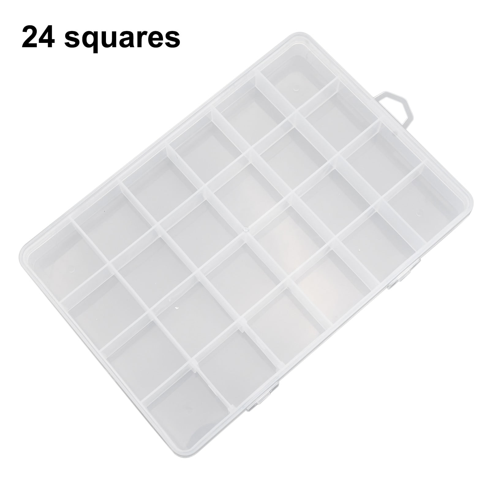 Dleadar 24 Grid Transparent Plastic Multi Compartment Jewelry ...