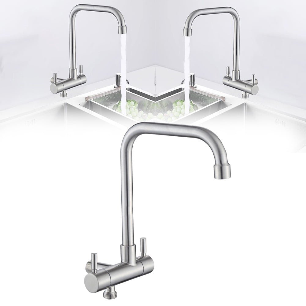 Dleadar 304 stainless steel wall mounted horizontal single cold water ...