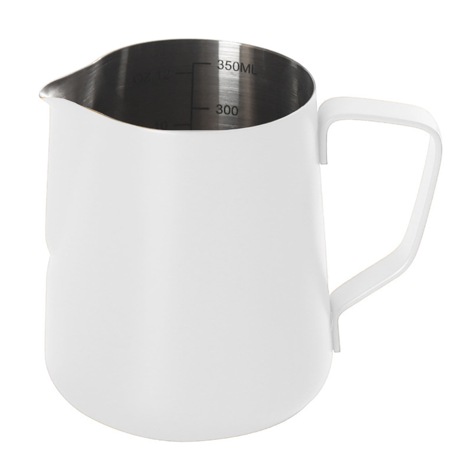 Dleadar 350ml Stainless Steel Milk Frothing Pitcher Foam Jug Espresso ...