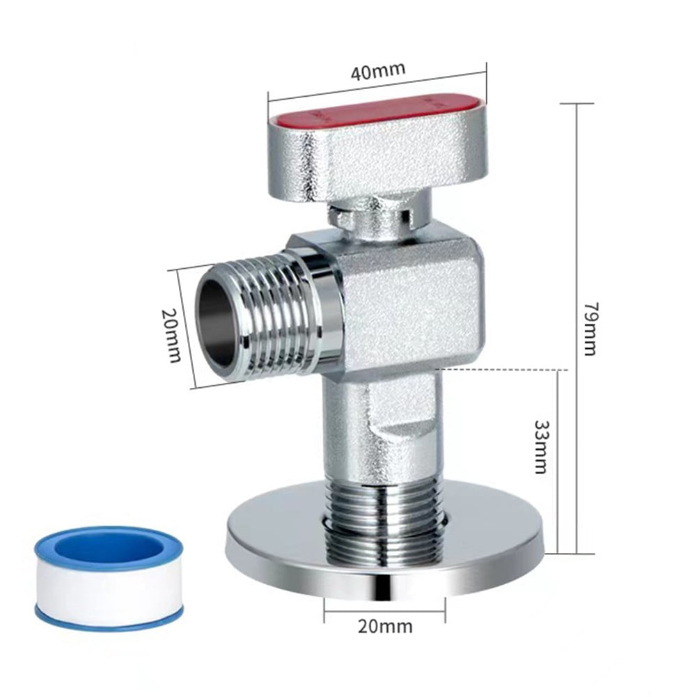 Dleadar Angle valve pure copper high flow kitchen water heater water ...