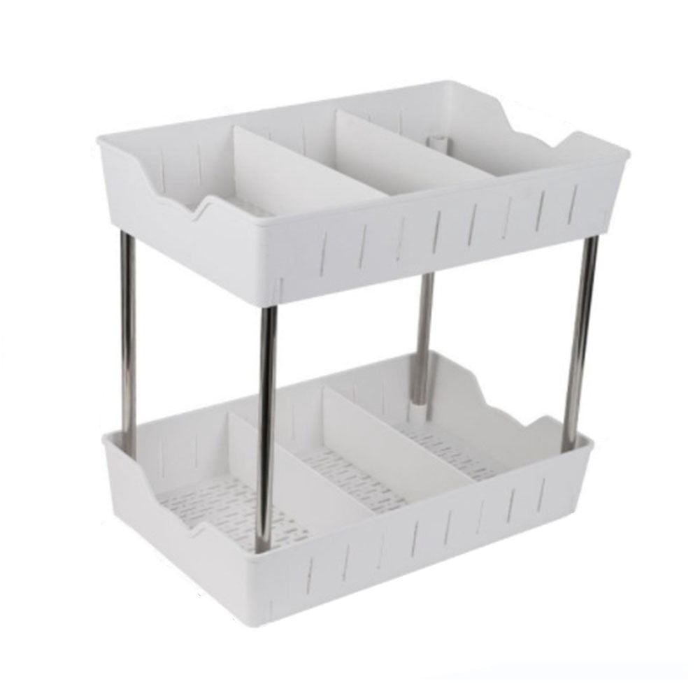 Dleadar Bathroom Storage Rack 2 Tier Storage Organizer High Durability ...