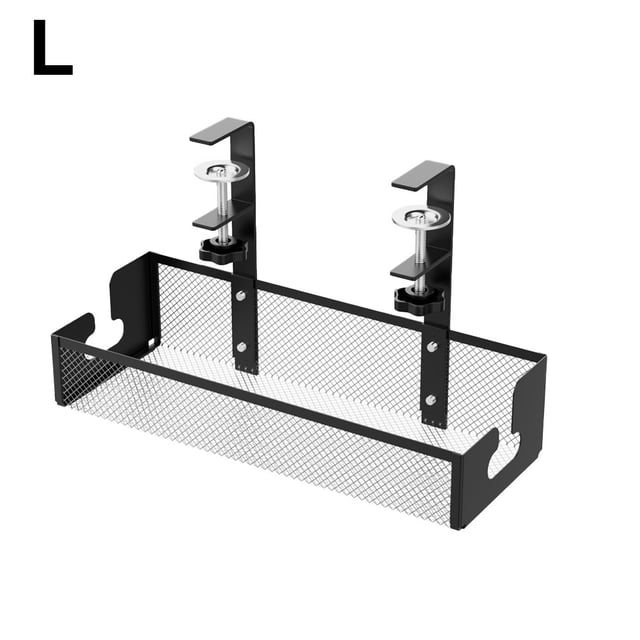 Dleadar Cable Tray Under Desk Cable Management Tray Cable Tidy Box Wire ...