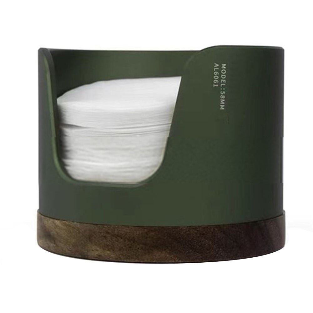 Dleadar Coffee Filter Paper Storage Box 120 Pieces Handle Round Filter ...