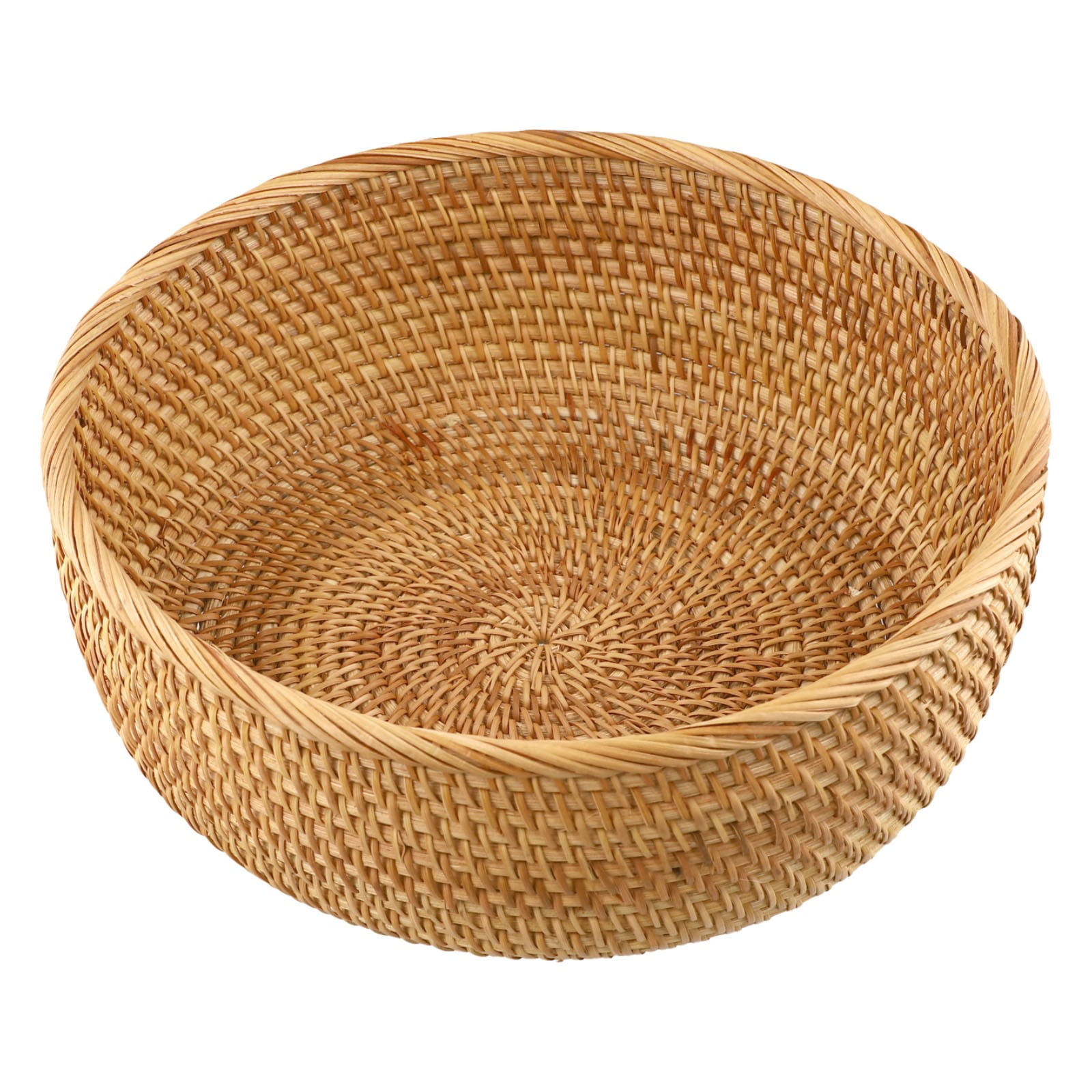Dleadar Handcrafted natural wicker fruit rack with exquisite weaving ...