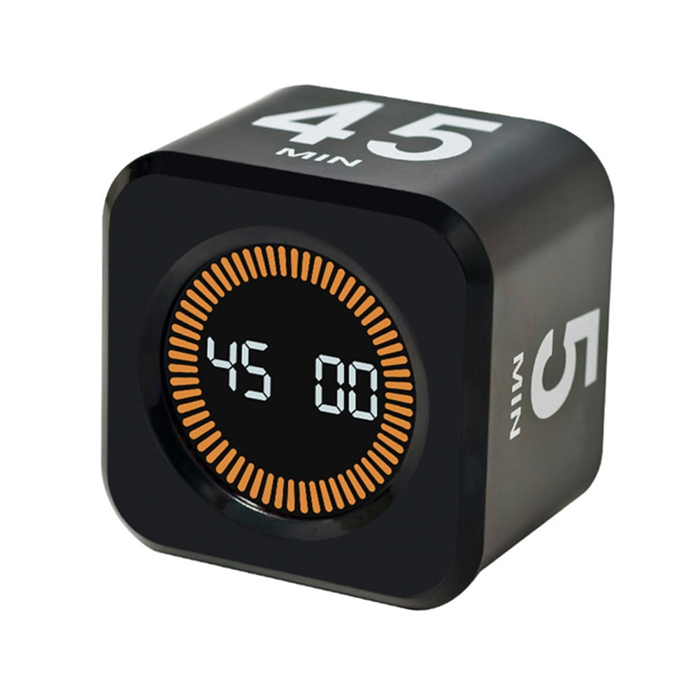 Dleadar LED Visual Timer Gravity Sensor Flip Time Management Timer Countdown Timer House ...