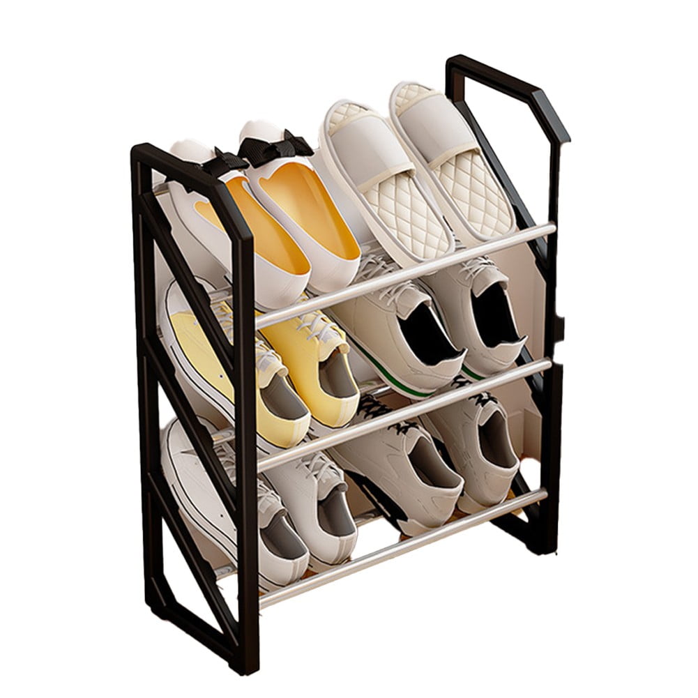 Dleadar Ladder shoe rack X-shaped household easy to assemble multi ...
