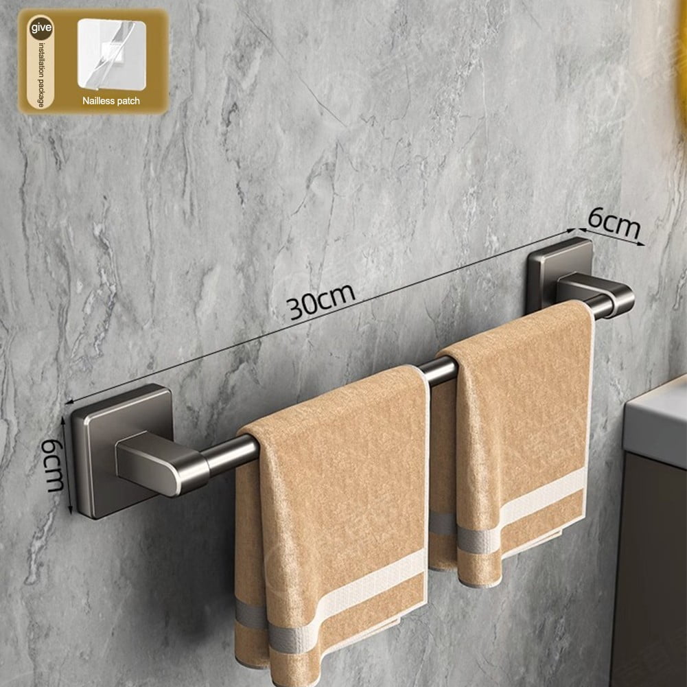 Dleadar Non Perforated Suction Cup Wall Mounted Towel Rail Holder ...
