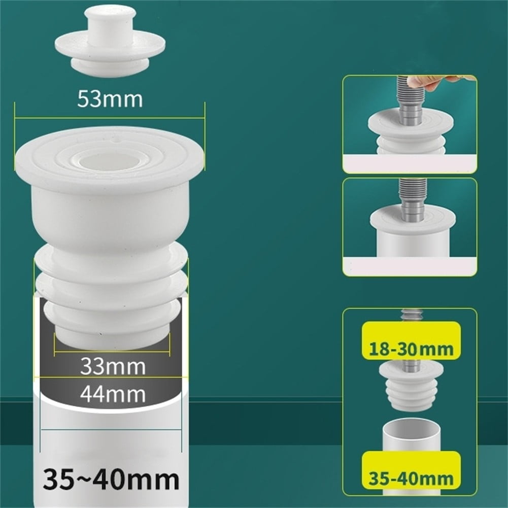 Dleadar Sewer Anti-odor Floor Drain Pipe Seal Washing Machine Silicone ...