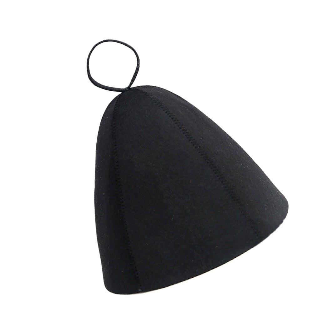Dleadar Thicken Wool Felt Sauna Hat Hair Protection Spa Sauna Accs For ...