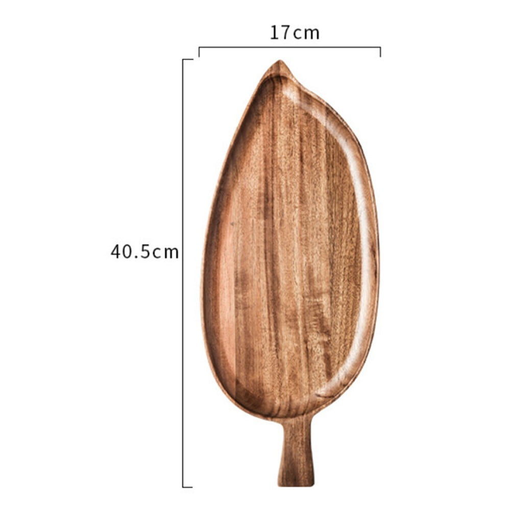 Dleadar Wooden Tray Restaurant Food Plate Breakfast Wooden Plate Sushi ...