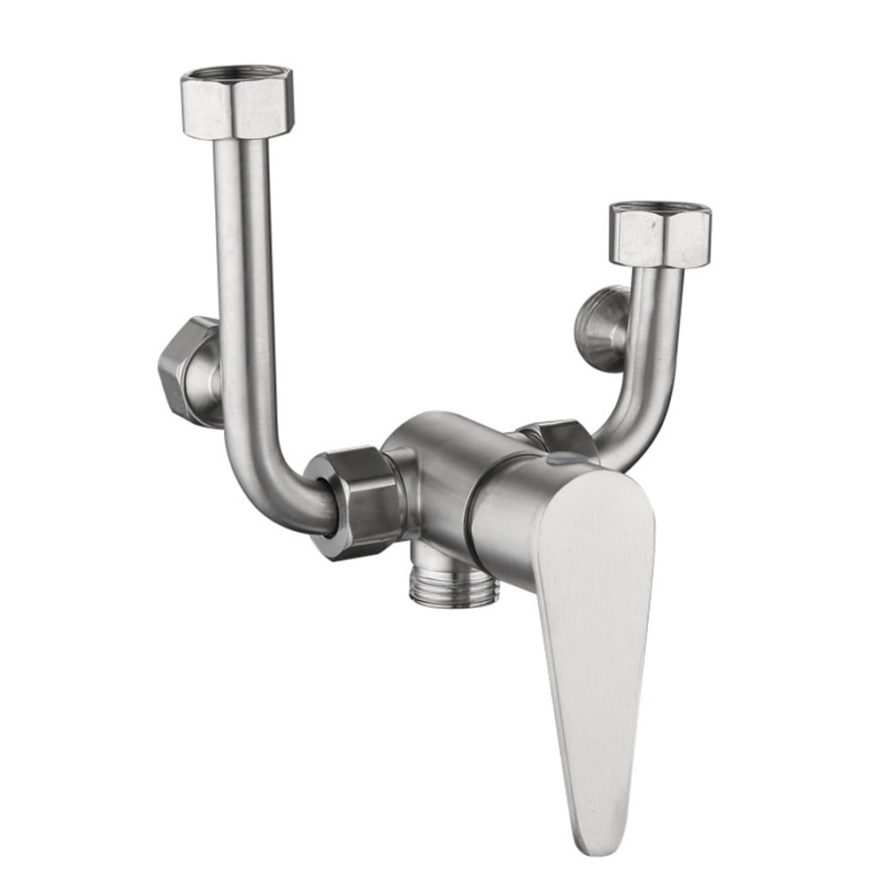 Dleadar stainless steel electric u-type mixing valve shower switch cold ...