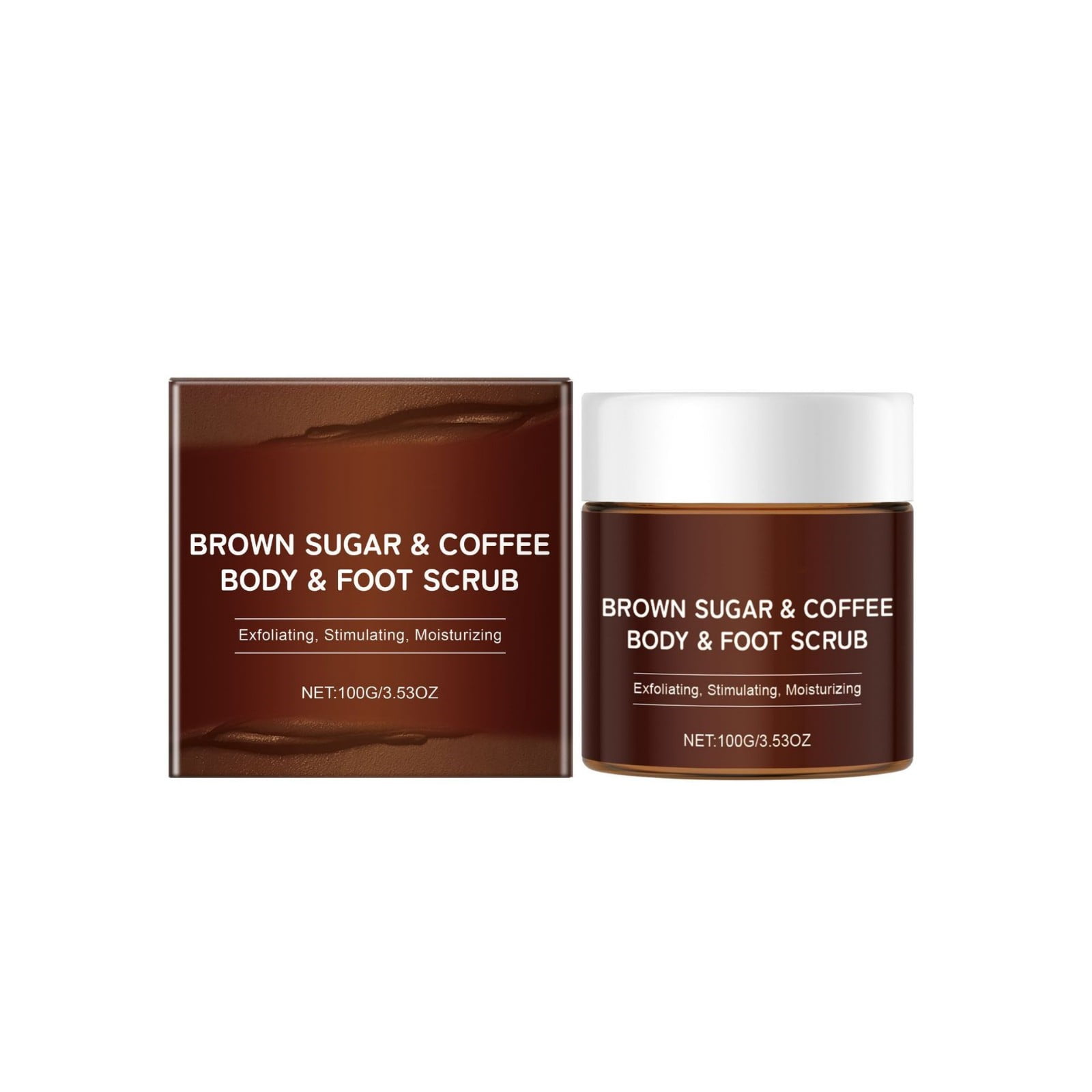 Dlrvadru Brown Sugar and Coffee Foot and Body Scrub - Energizing Brown ...