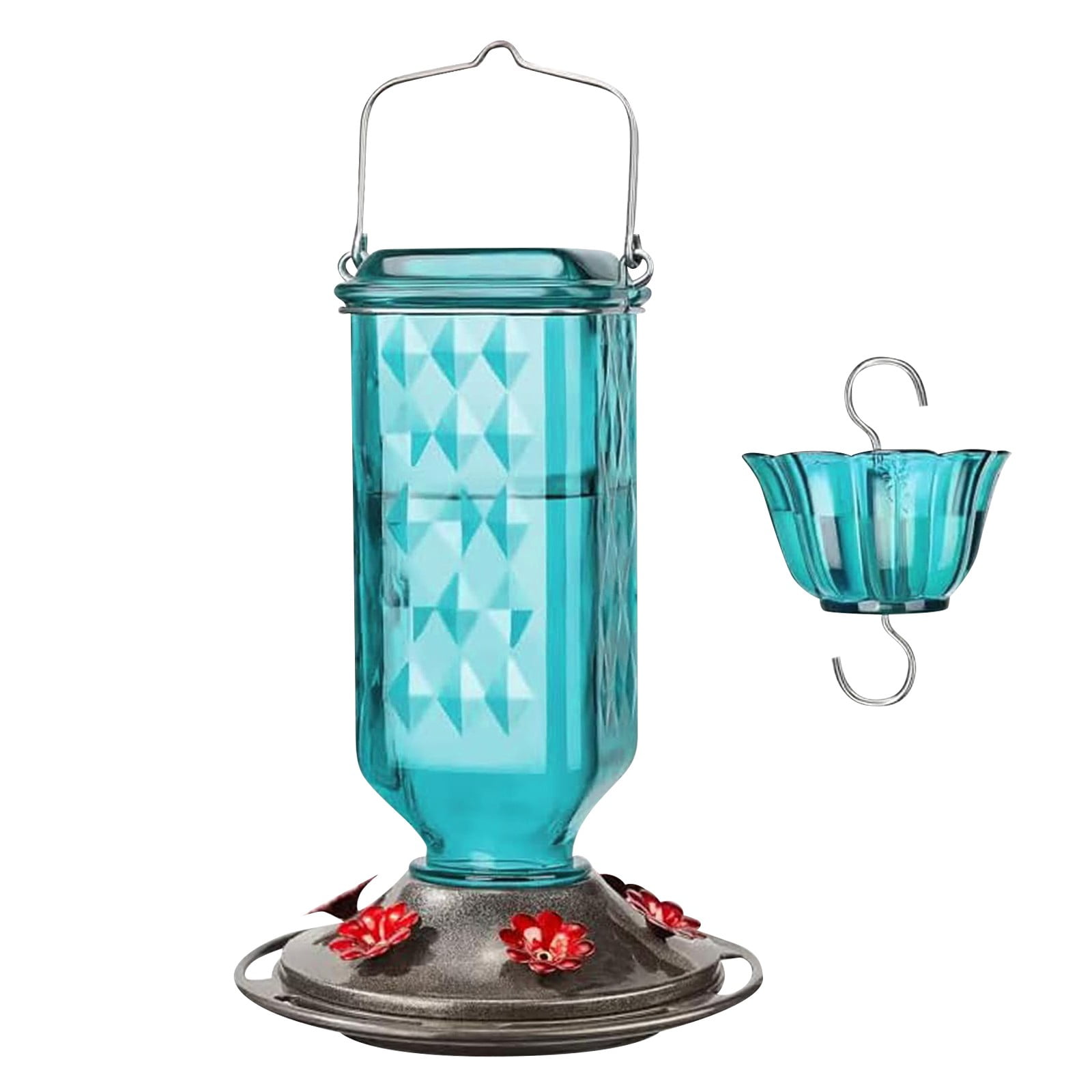 Dlrvadru Glass Hummingbird Feeder, Glass Hummingbird Feeders for ...