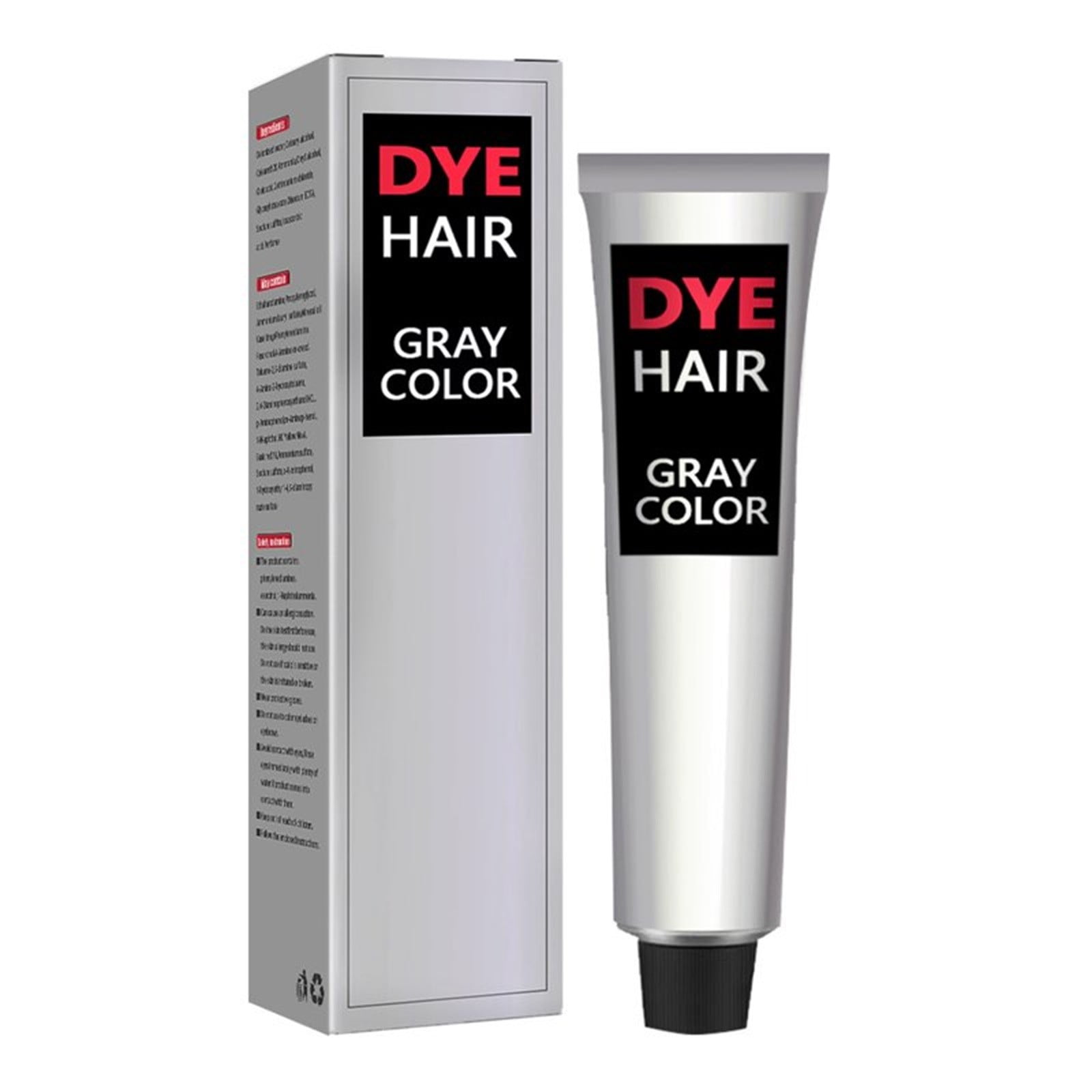 Dlrvadru Gray Hair Dye Cream, DIY Fashion Gray Color Hair Cream, Unisex ...