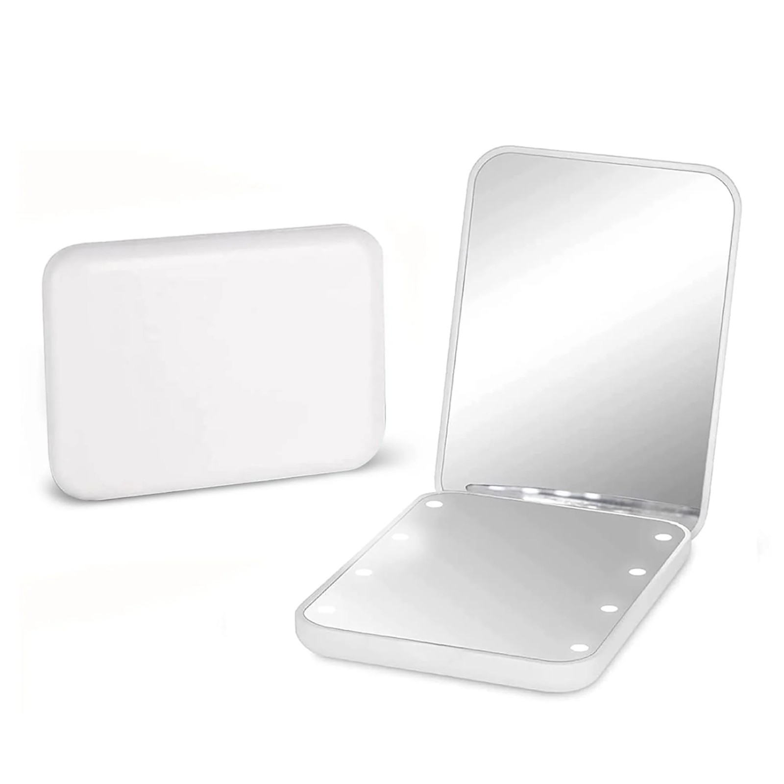 Dlrvadru Mirror, Magnification LED Compact Travel Makeup Mirror with ...