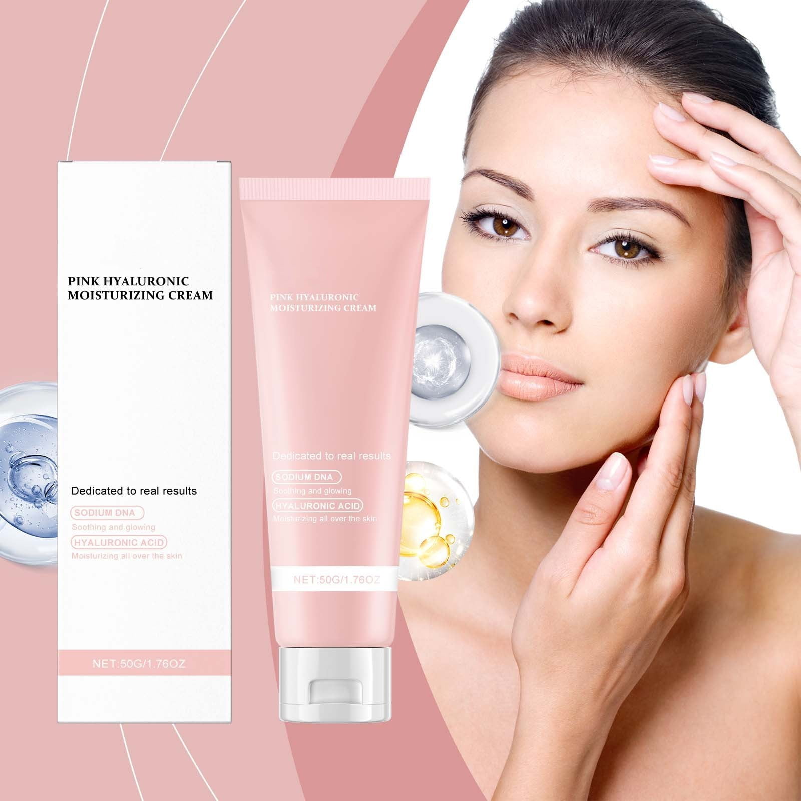 Dlrvadru Salmon Dna Pdrn Pink Hyaluronic Moisturizing Cream, Pink Soothing Cream, Hyaluronic ...