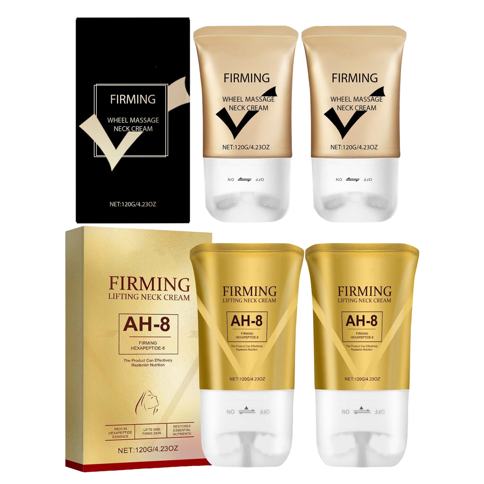 Dlrvadrua AH-8 Firming Neck Cream,Firming Neck Cream,Massage Roller on ...