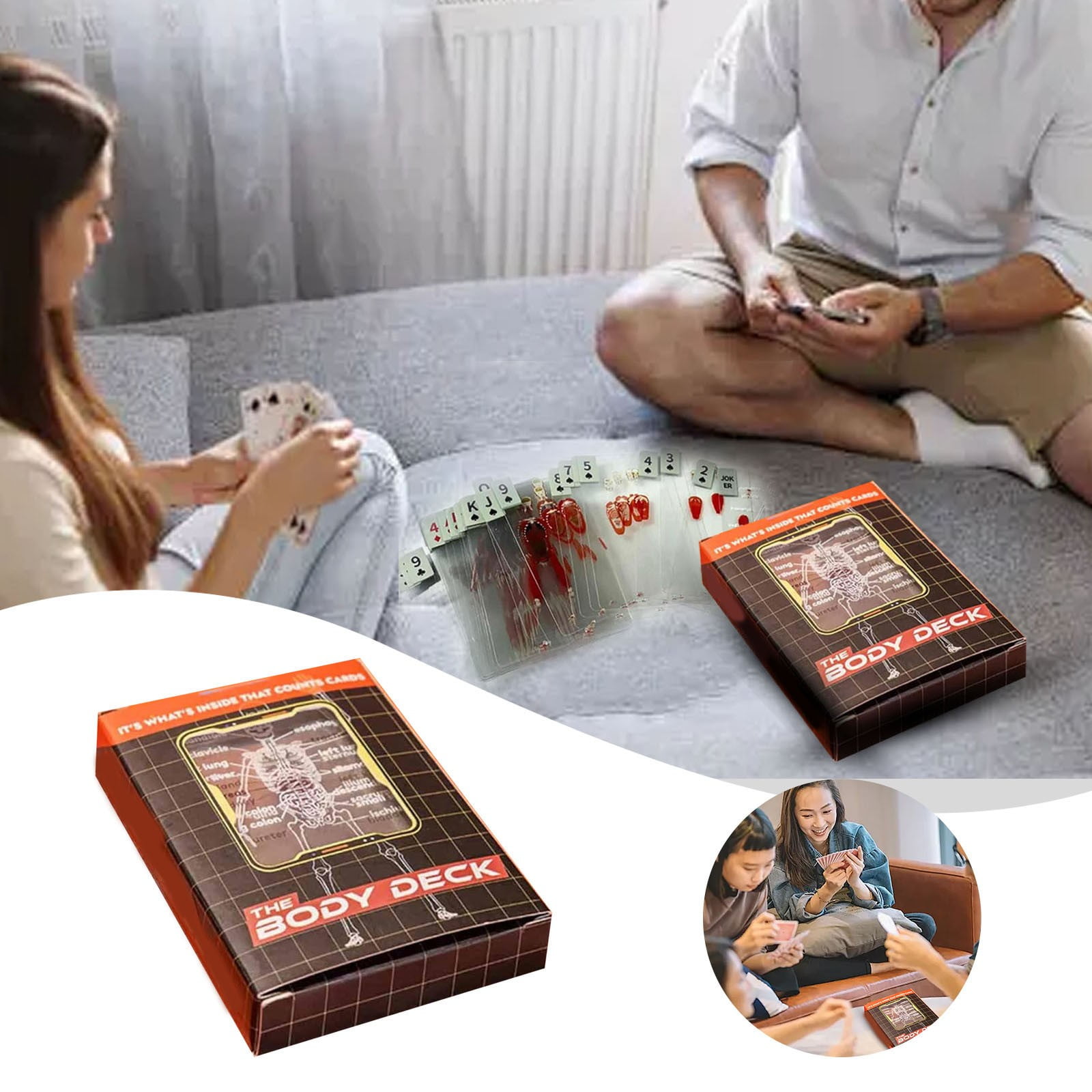 Dlrvadrua The Body Deck Playing Cards - Unique Transparent 3D Image of ...