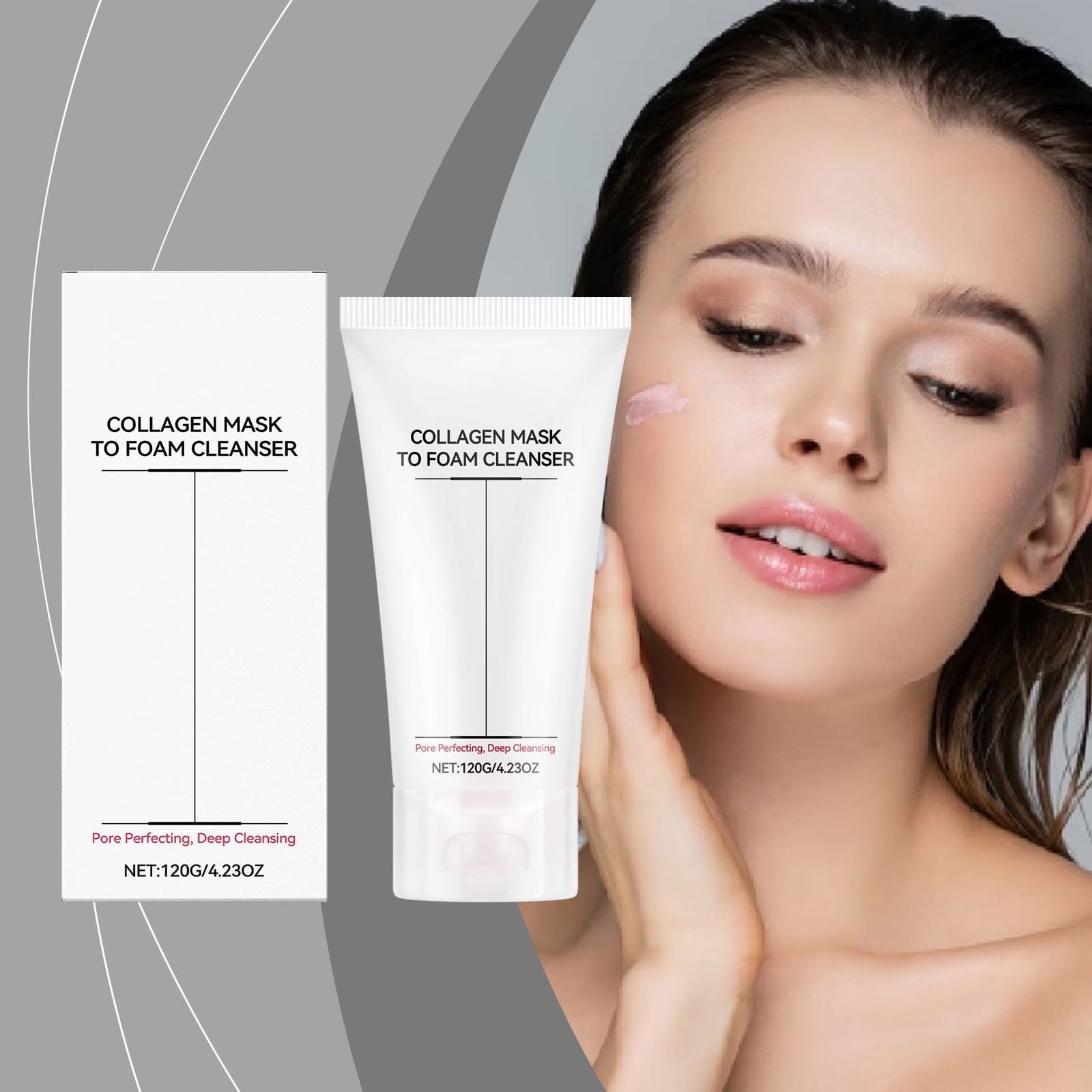 Dlrvadrua Collagen Mask To Foam Cleanser,Face Wash for Women,2-in-1 ...