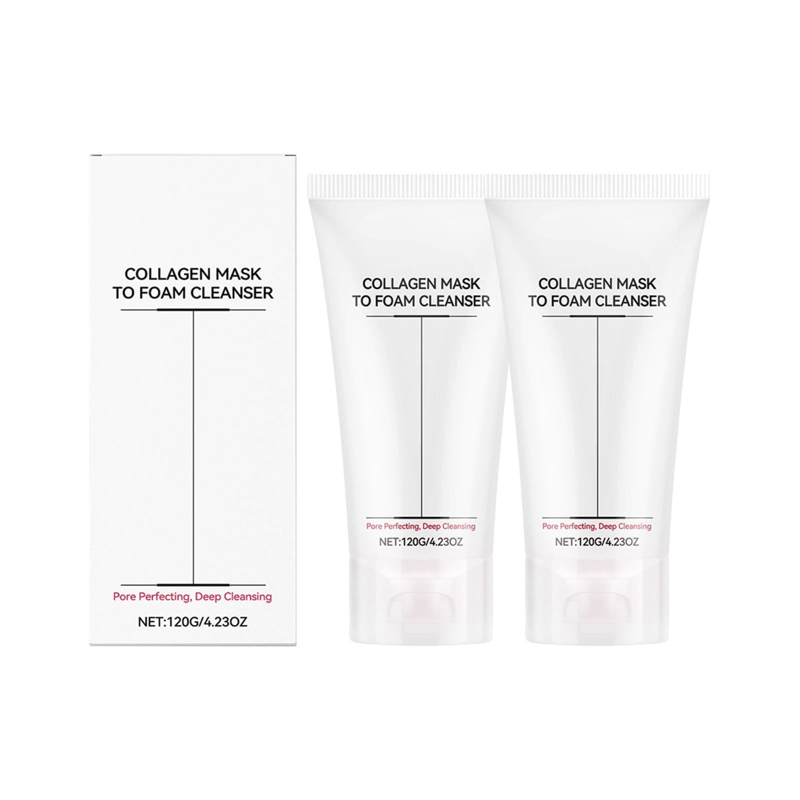 Dlrvadrua Collagen Mask To Foam Cleanser,Face Wash for Women,2-in-1 ...