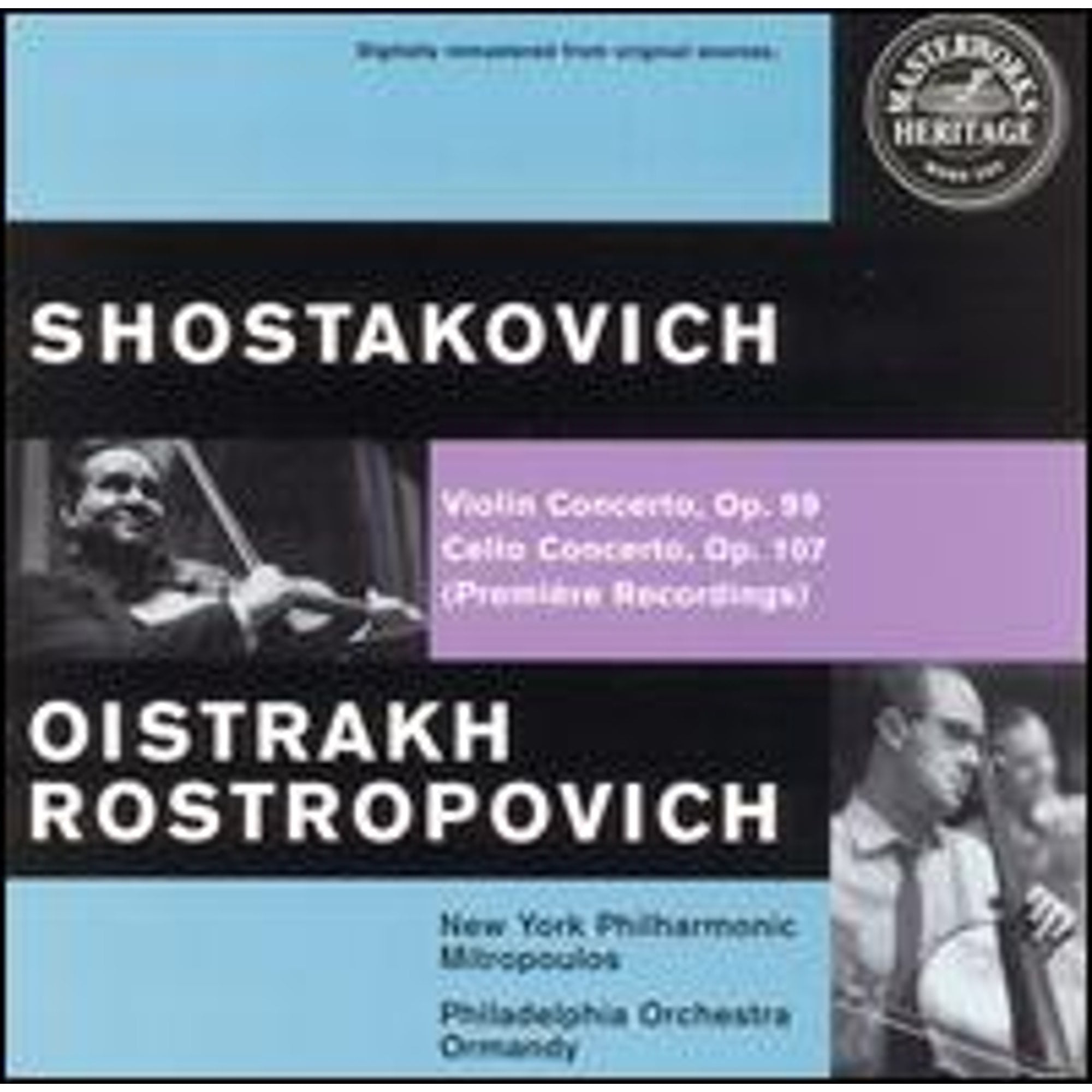 Pre-Owned Dmitri Shostakovich: Violin Concerto, Op. 99; Cello 107 (CD 0074646332726) by David ...