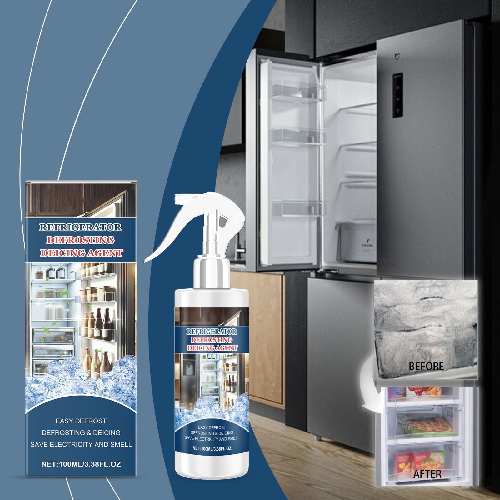 Dmlowu Deicer Spray For Car Windshield - Car Windshield Deicer Spray ...