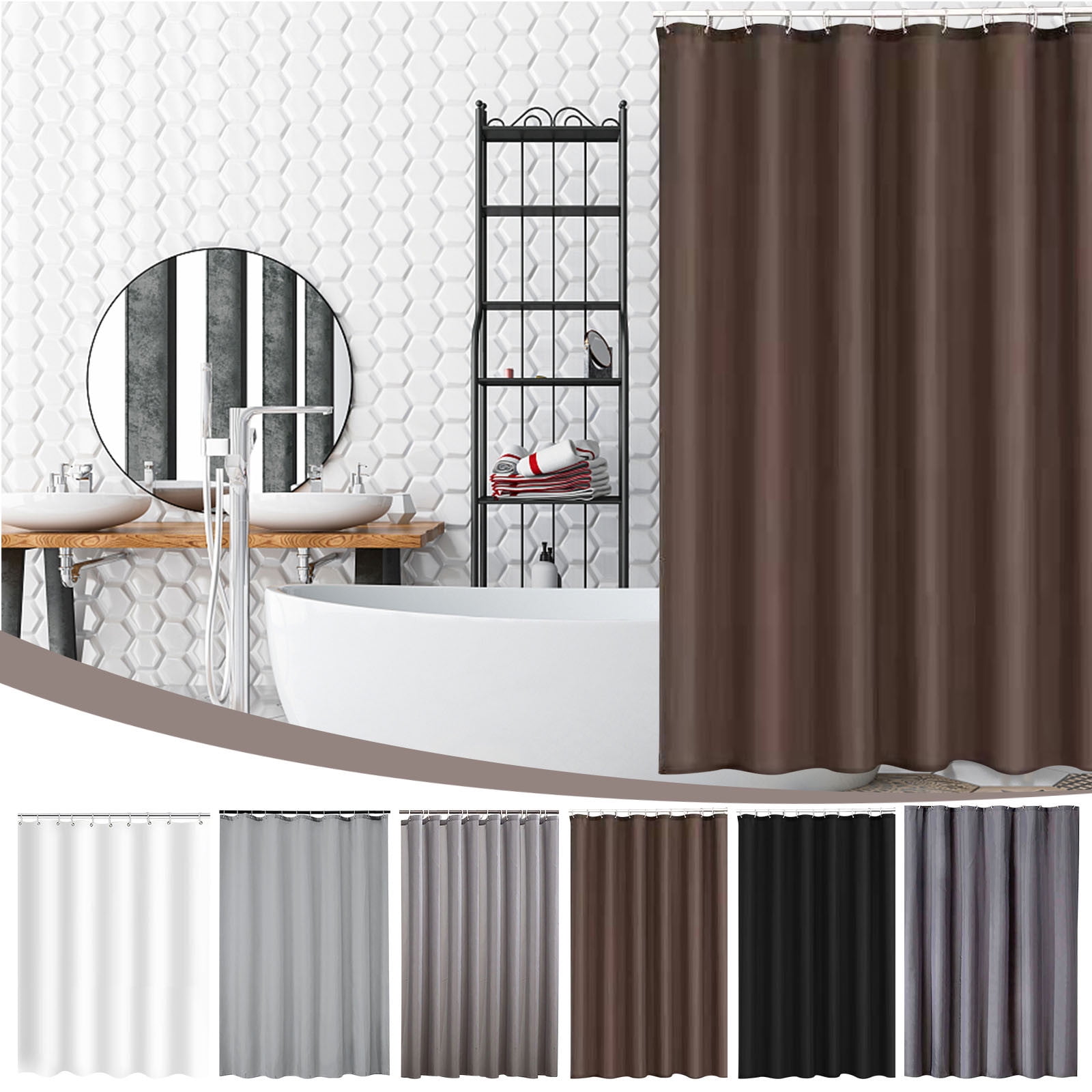 Dmlowu Fabric Shower Curtain, Waterproof Shower Curtain, Luxury Soft ...