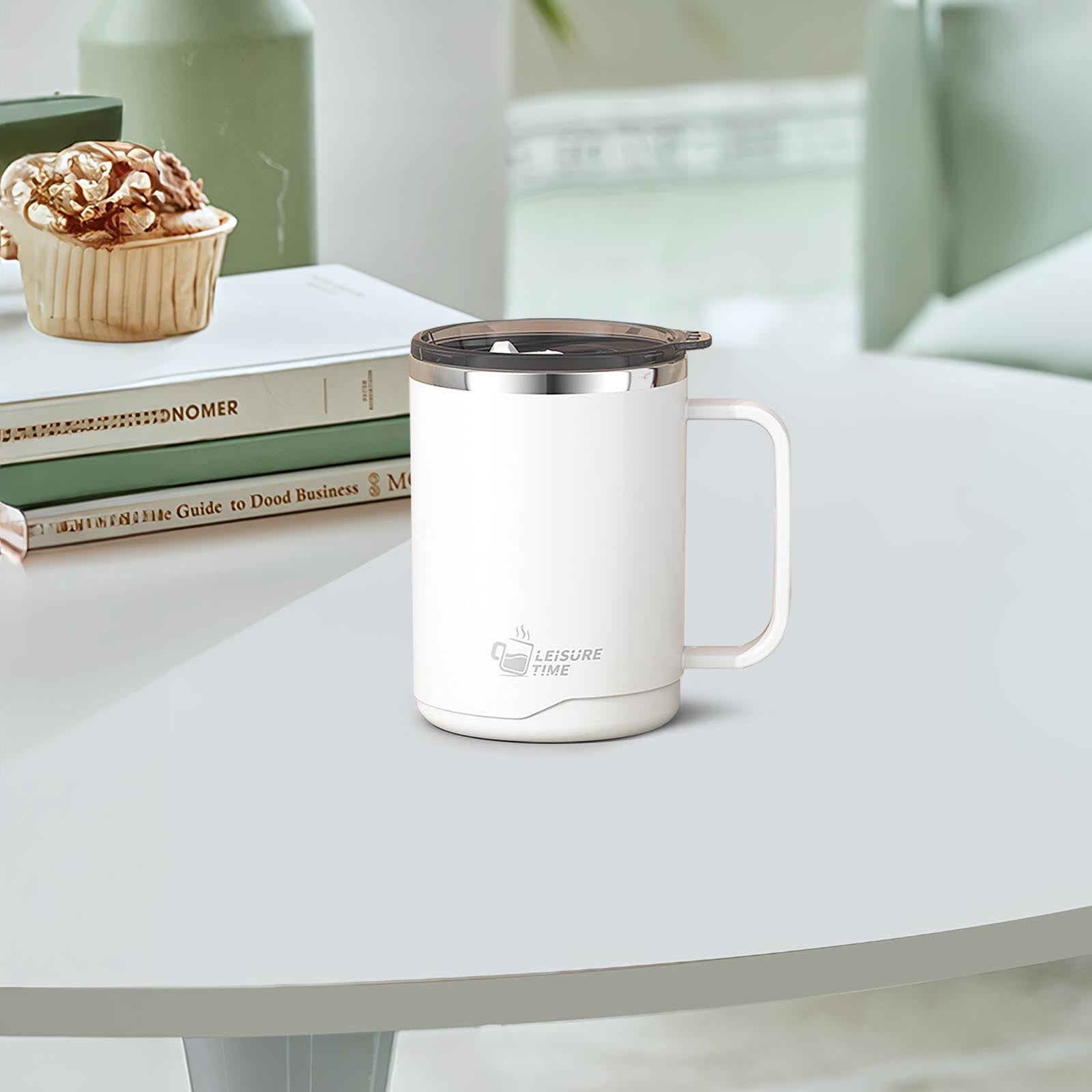 Dmlowu Insulated Water Bottle - Double-Layer Leak Proof Coffee Mug with ...