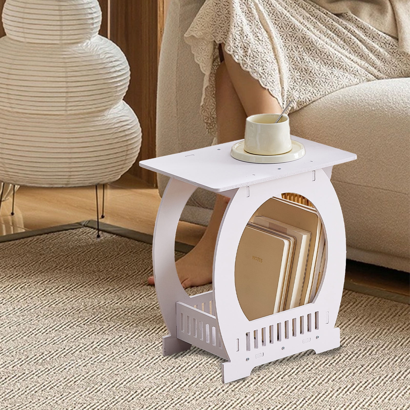 Dmlowu Mini Side Table, Modern Nightstand Small End Table, Bedside ...