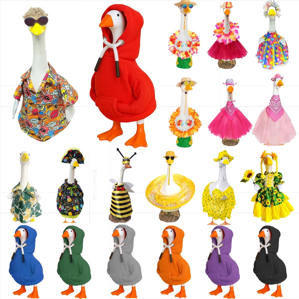 Dmlowu Porch Goose Outfits - Porch Goose for Daily & Christmas, Cute ...