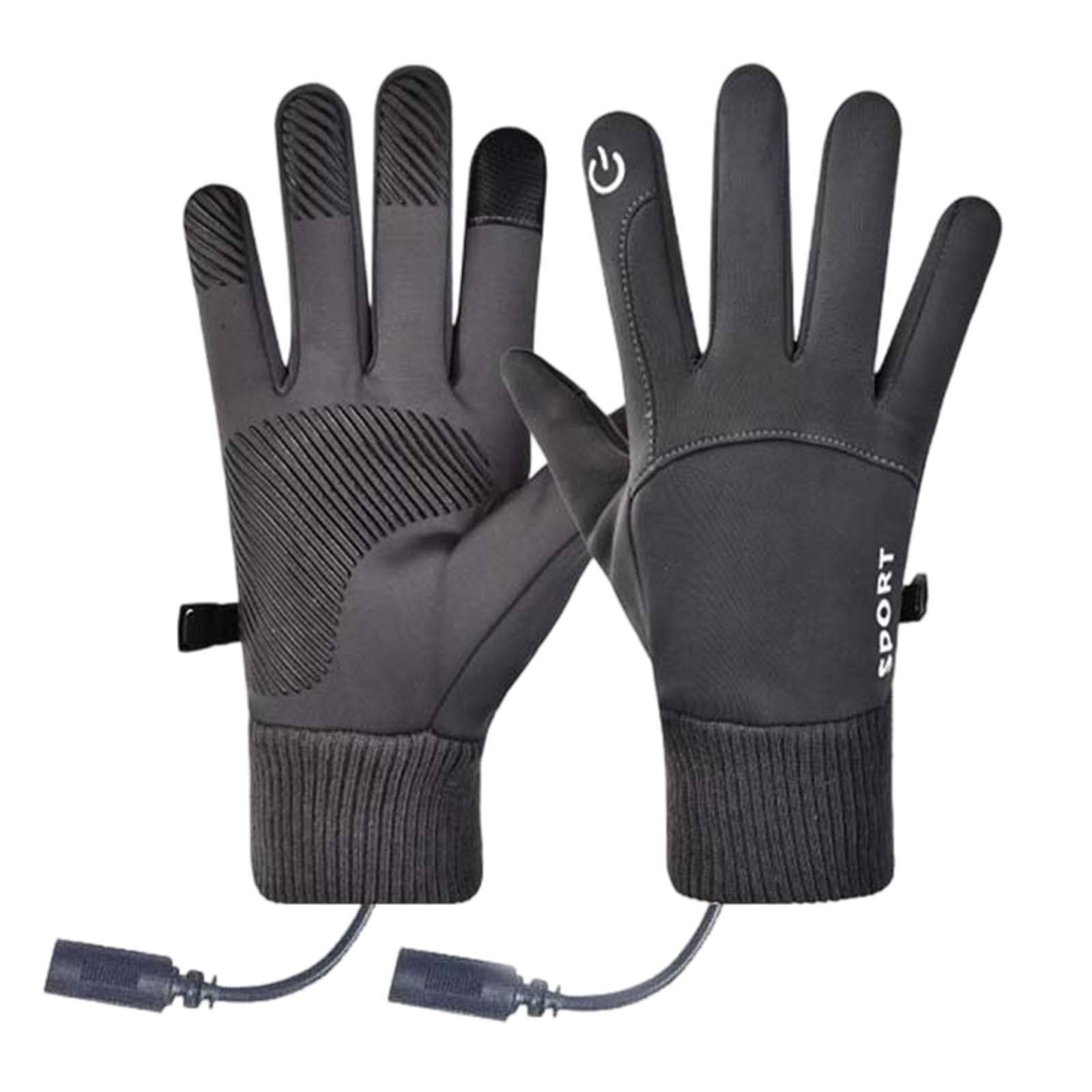 Dmlowu Rechargeable Heated Gloves - USB Winter Gloves for Driving ...