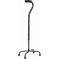 DMI Adjustable Large Base Quad Cane, Black HSA/FSA Eligible - Walmart.com