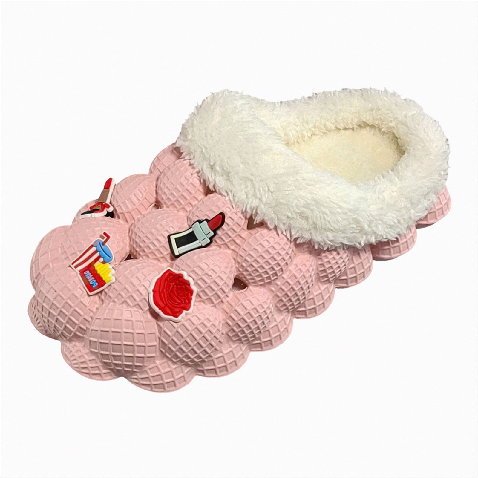 Dmsael Bomba Slippers omen's Knit Memory Foam Slippers Warm Soft House ...
