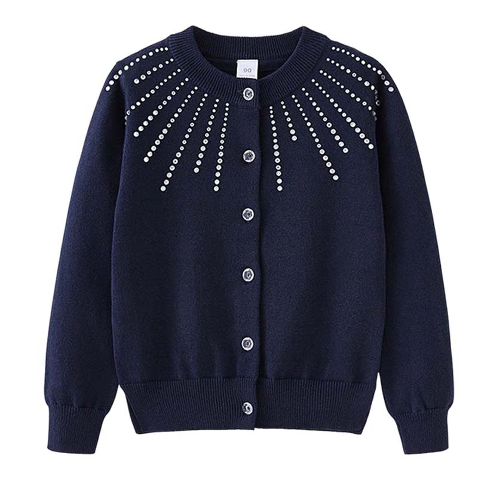 Dmsael Girl Cardigan Little Girls and Big Girls Cotton Pointelle ...