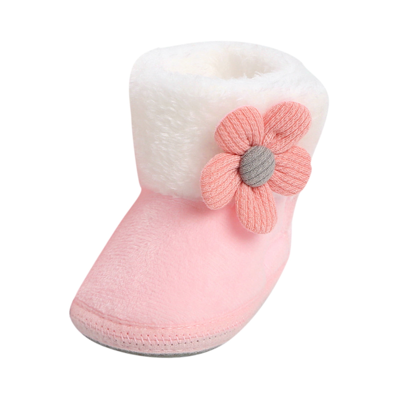 Dmsael Toddler Boots Baby Booties Girls Boys Infant Slippers First ...