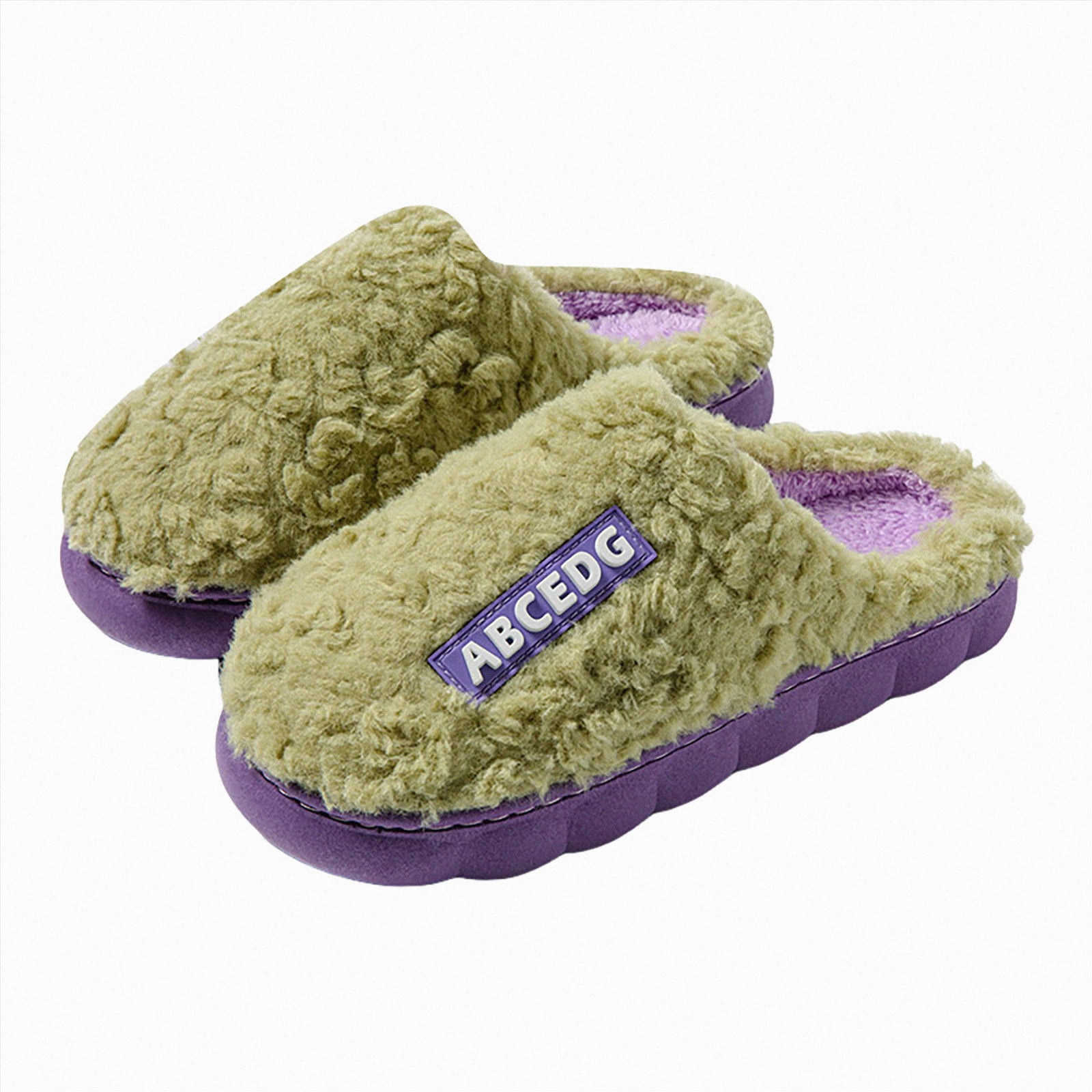 Dmsael Womens Slip On Slippers Women's Memory Foam Indoor House ...